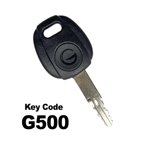 Global Link 500 Series Bitted Key for RVs and Motorcoaches, Steel, Black