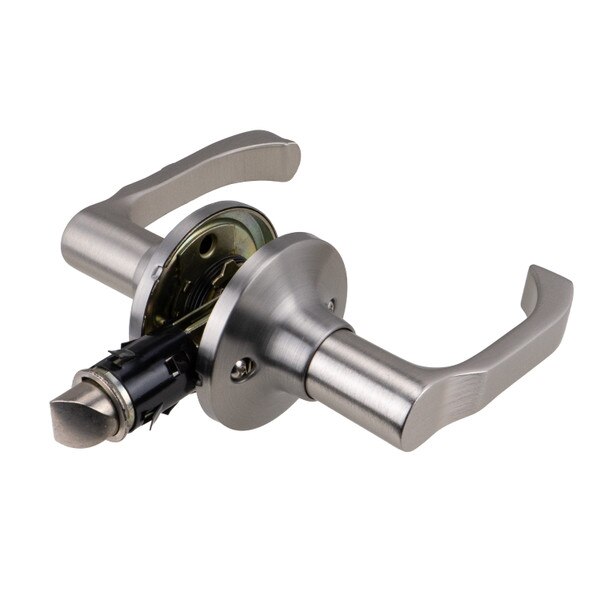Global Link RV Interior Locking Lever Set, Brushed Satin Nickel